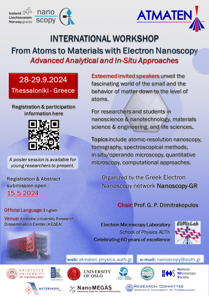 International Workshop «From Atoms to Materials with Electron Nanoscopy ...